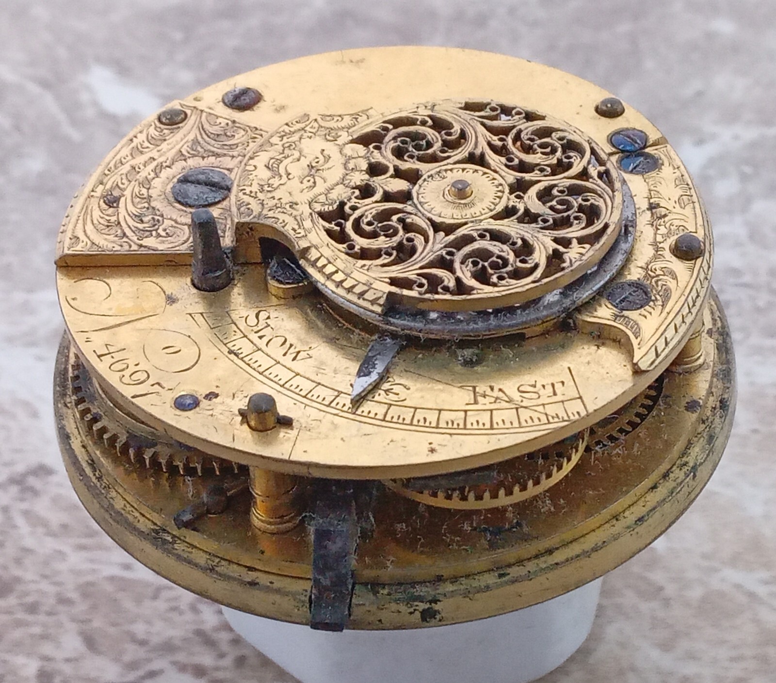 Liverpool Chain Fusee Verge Pocket Watch Movement 1830 | eBay
