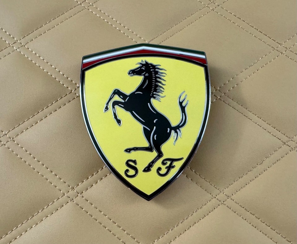 Ferrari Roma Shield Badge Fender Emblem F169 Article 974064 Genuine OEM ...