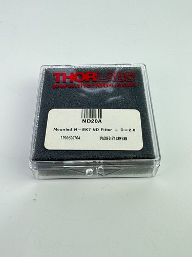 Thorlabs ND20A Reflective Ø25 mm ND Filter, SM1-Threaded Mount Density ...