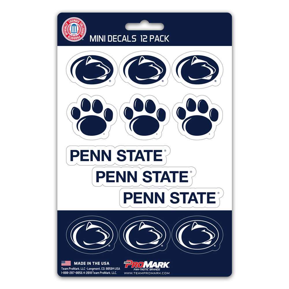 Penn State Nittany Lions Mini Decals - 12 Pack | eBay
