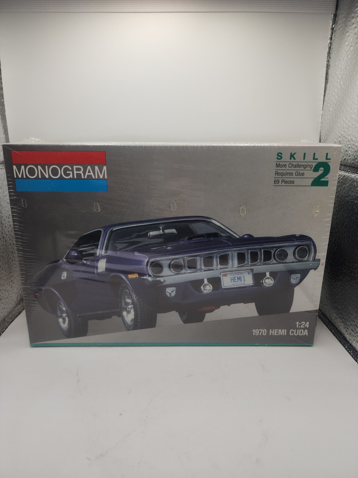MONOGRAM 2943 1970 HEMI CUDA BARRACUDA 1:25 MODEL CAR KIT 1991 SEALED ...