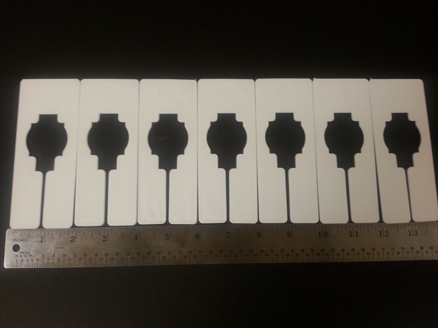 Plastic 100 Blank Rectangular Size Dividers for Retail Clothing Racks ...