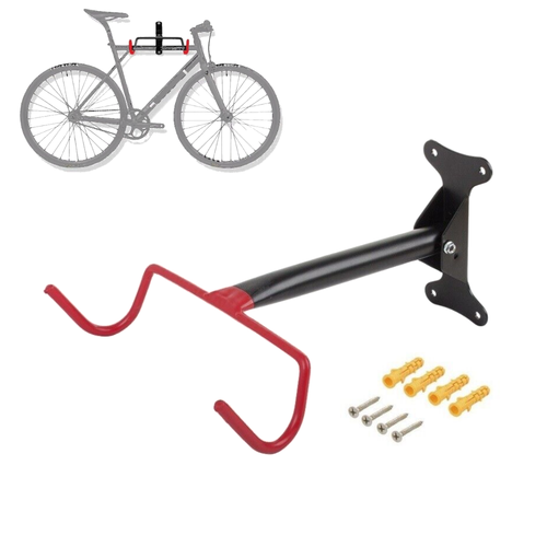 Bike Rack Mtb Support Coated In Pvc Wall Bracket | eBay UK