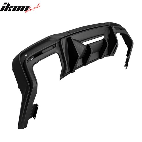 Fits 24-26 Mustang 7th Gen S650 Rock Style PP Rear Bumper Diffuser ...