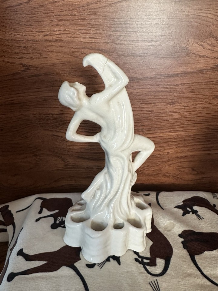 Antique 1925-26 Cowan Pottery "Heavenward" Art Deco Flower Frog R. Guy ...