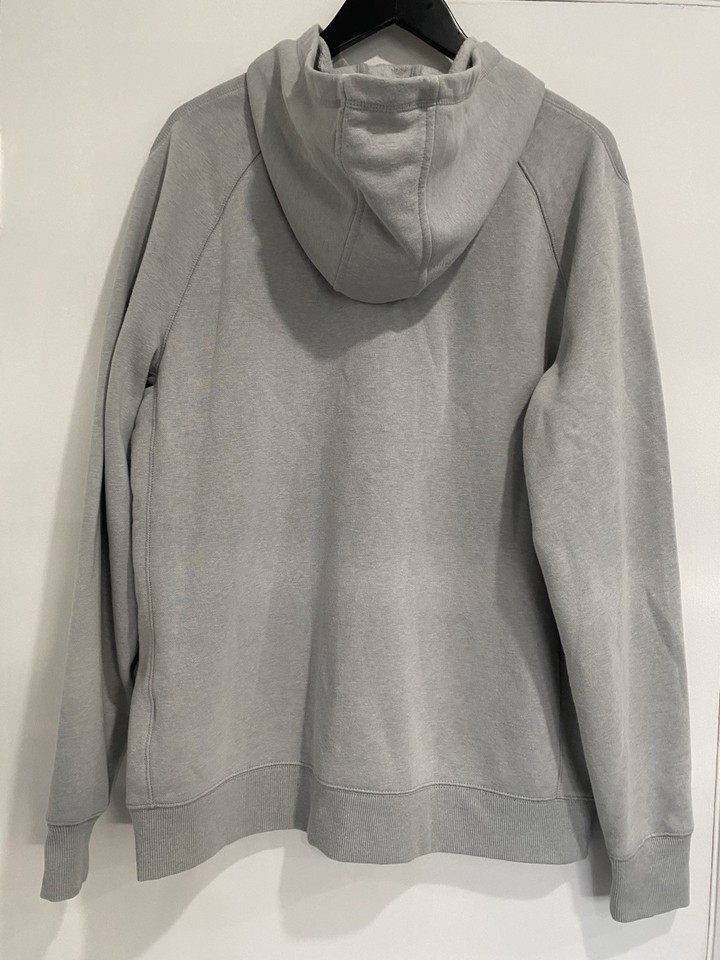 Carhartt hoodie Large light gray pullover front logo Pit/Pit 24” | eBay