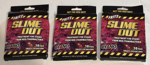 Lot (3) Slime Out Fritz (10 pks. per) MaxOut Treatment for Stains ...