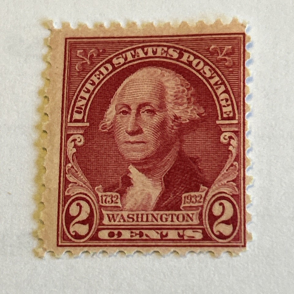 MNH Very Rare George Washington Red 2 Cent Postage Stamp Original Stamp ...