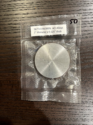 Sputtering Target, Sb7Te3, 2"x0.125" bonded to copper backing plate | eBay