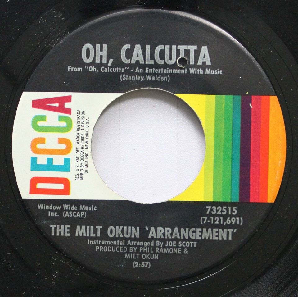 50'S & 60'S 45 The Milt Okun 'Arrangement" - Yellow Cat / Oh, Calcutta ...