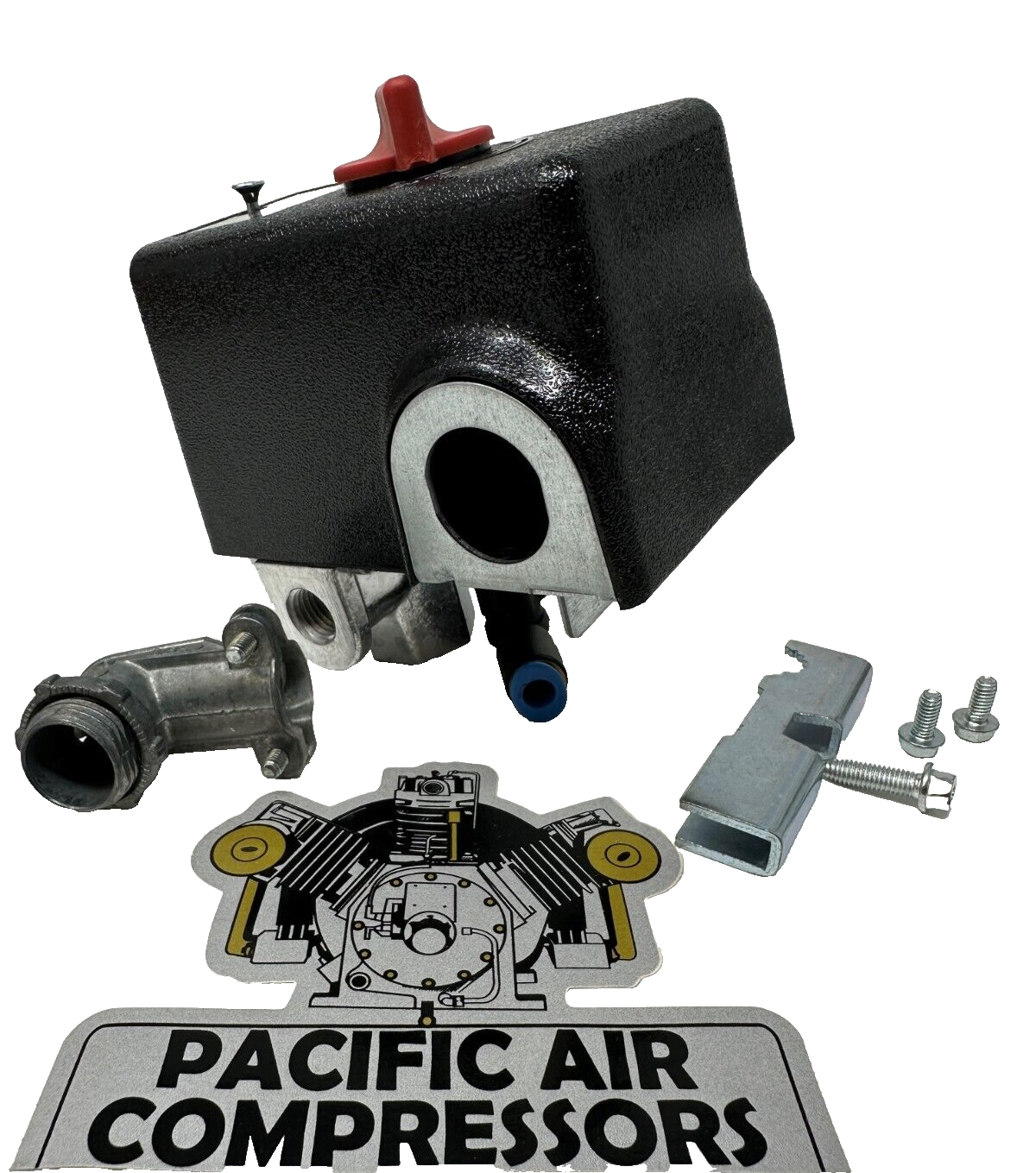 CW207579AV CAMPBELL HAUSFELD PRESSURE SWITCH 100-125 PSI 4 PORT 26 AMPS ...