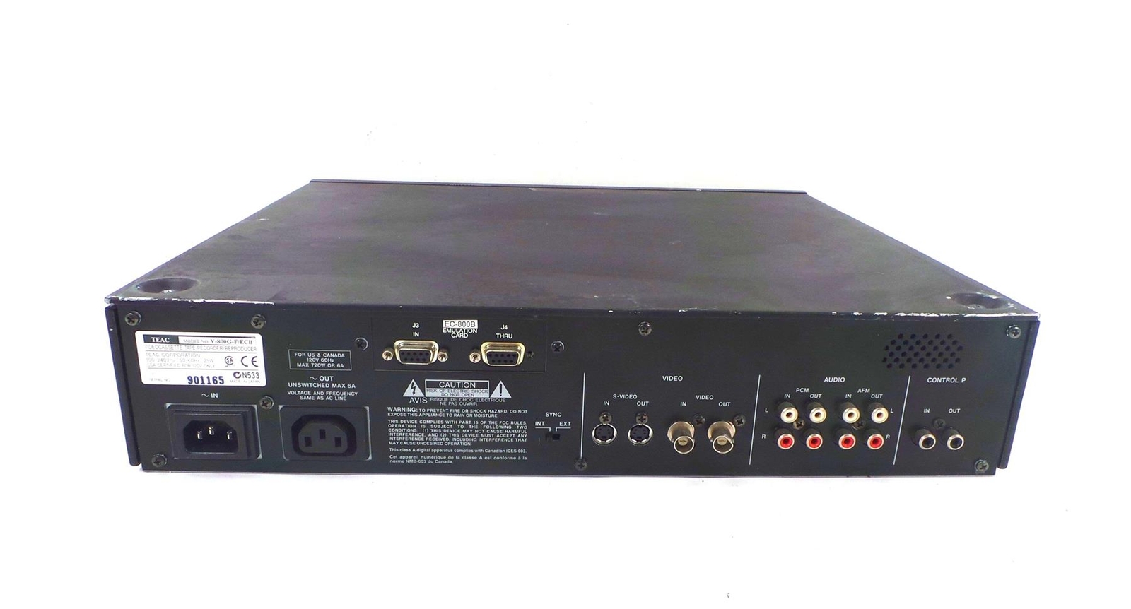 TEAC V-800G-F VIDEOCASSETE TAPE RECORDER/REPRODUCER HI8 - Free shipping ...