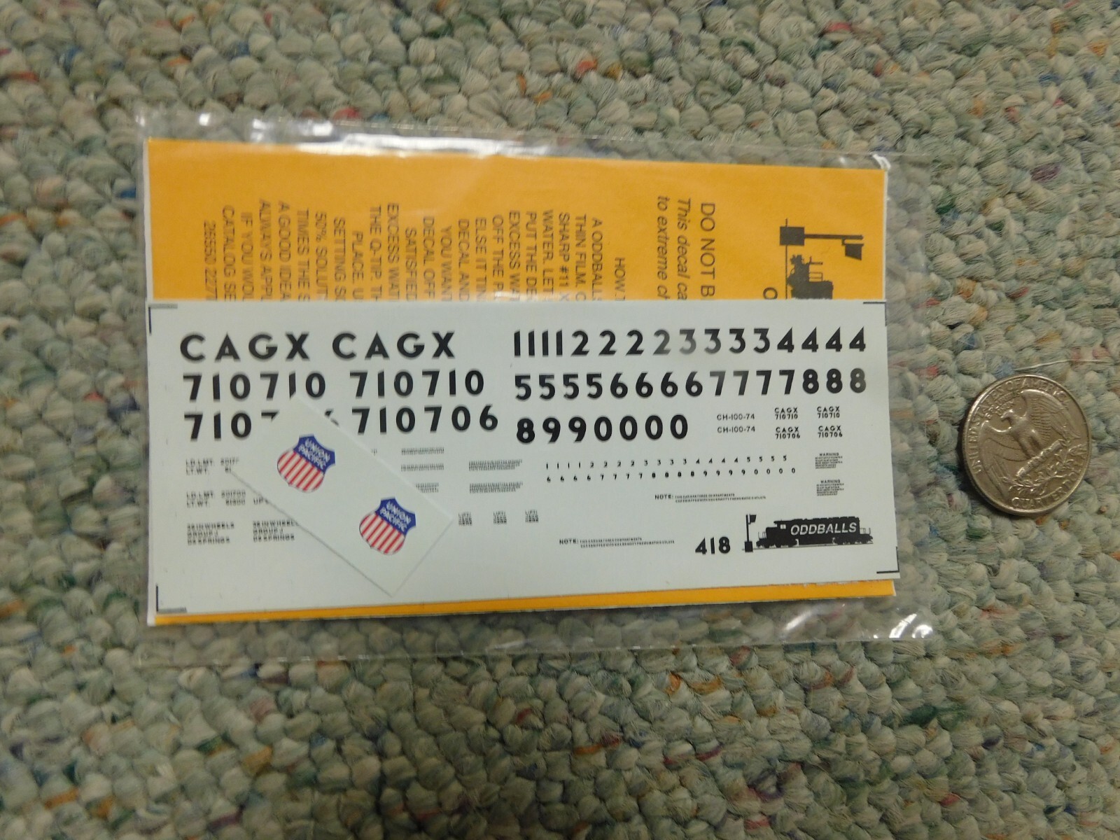 Oddballs decals HO #187-418 CAGX Con Agra 3 bay ACF center flo ptd lt grey ZZ42 | eBay