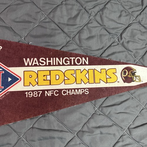 VINTAGE Washington Redskins Pennant Red Commanders Super Bowl NFL ...