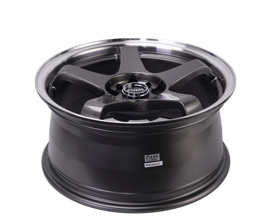 18 X 9.5 Inch Gunmetal Machine Lip Wheels Rim 5 x 4.5 Wheel ET 20 CB 73 ...