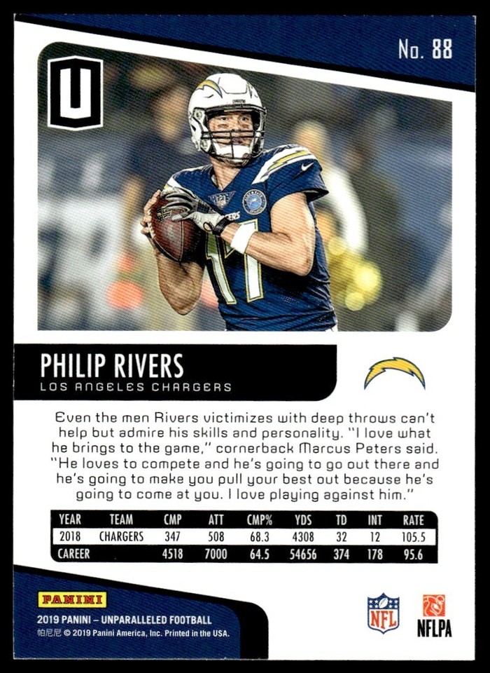 2019 Panini Unparalleled Philip Rivers #88 | eBay