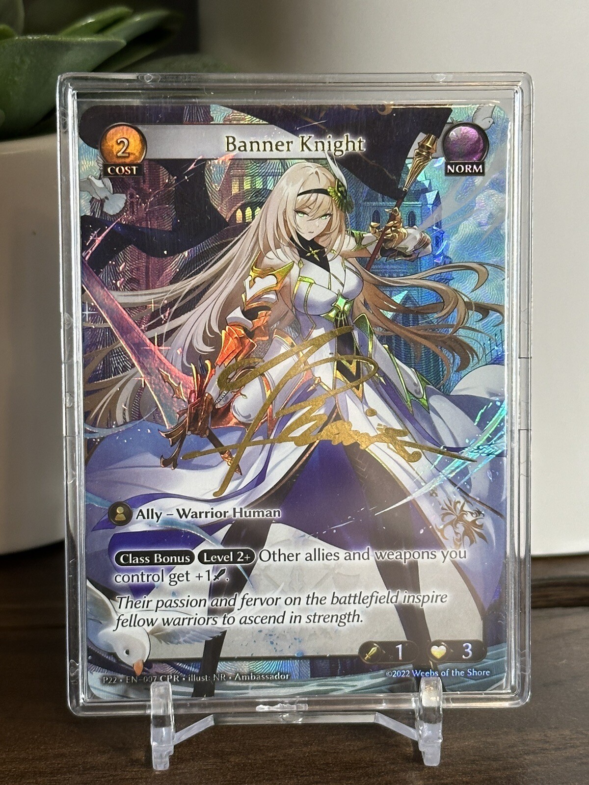 Grand Archive TCG Banner Knight Ambassador Promo P22 007 - FIRST AND ...