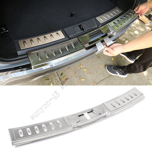 For Range Rover Evoque 2020 Silver Steel Rear Bumper Protector Sill ...