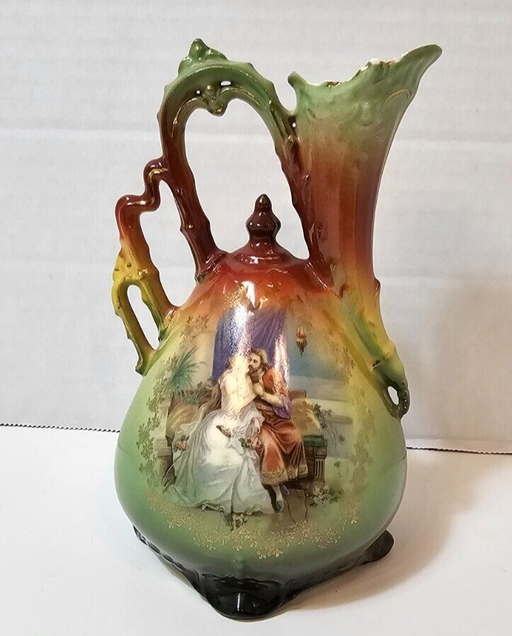 vintage Austrian Hand Painted vase - 6" | eBay
