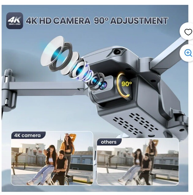 S17 Drone with 4K HD Camera, Foldable Mini Drone, RC Quadcopter | eBay