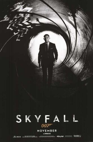 SKYFALL - 2012 Original 27x40 Movie Poster Advance James Bond Read ...
