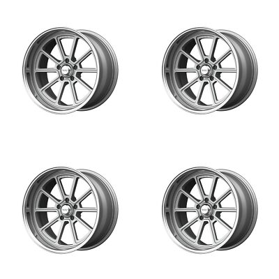 4x American Racing 18x10 VN510 Draft Wheels Vintage Silver 5x4.5 5x114 ...