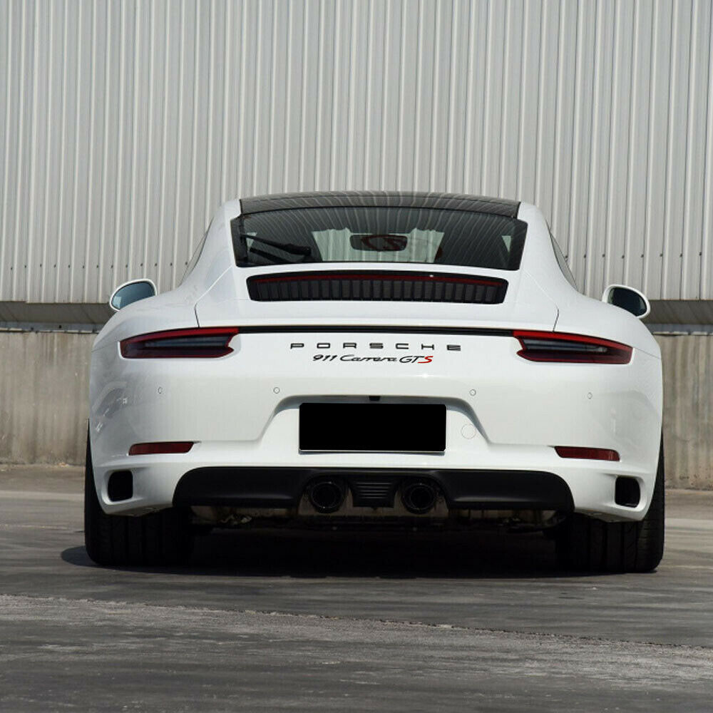 1x Matte Black Red GTS Letter Emblem Rear Trunk Boot Decal Badge For ...