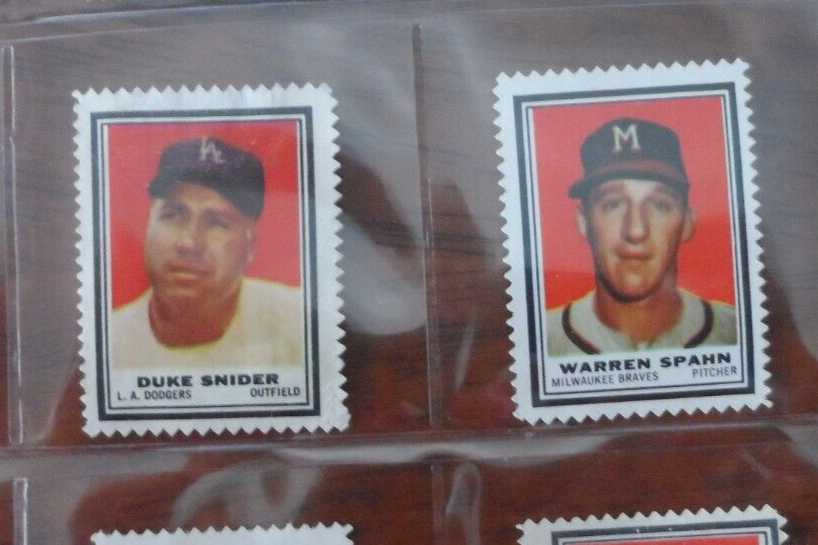 1962 TOPPS BASEBALL STAMP SET OF (200) STAMPS MANTLE, MAYS, AARON NICE ...
