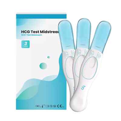 HCG Midstream 6 Pregnancy Test Sticks, 99% accurate, sensitivity at 25 ...