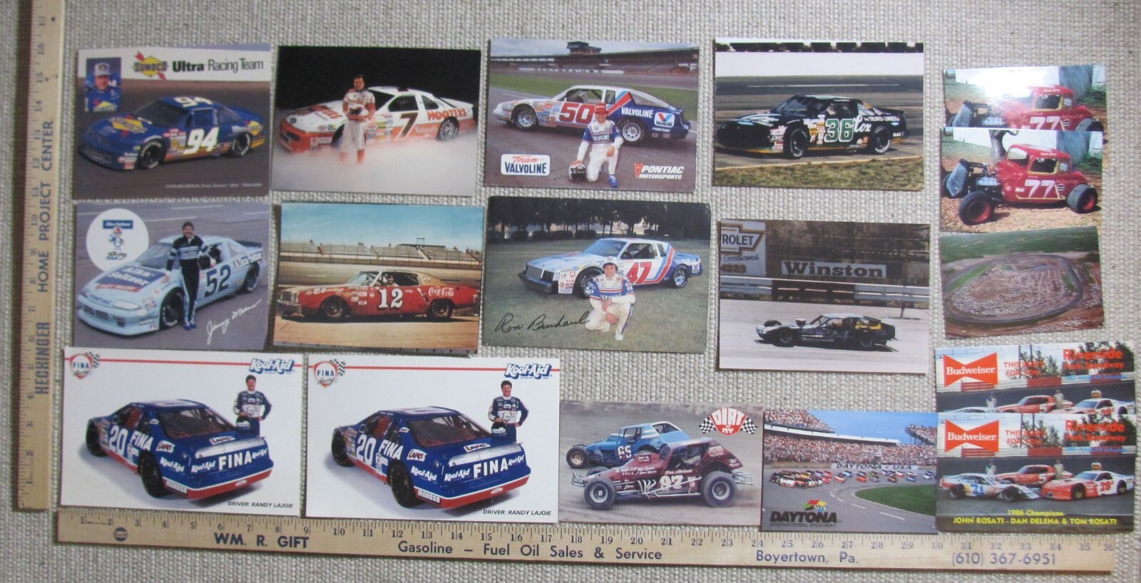 Lot of 17 NASCAR & Other Auto Racing Postcards & Promo Photos | eBay