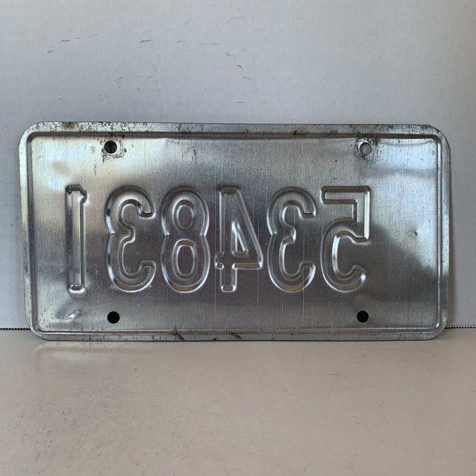 Kansas Power Commercial License Plate Tag PWR 534831 Collector Man Cave ...