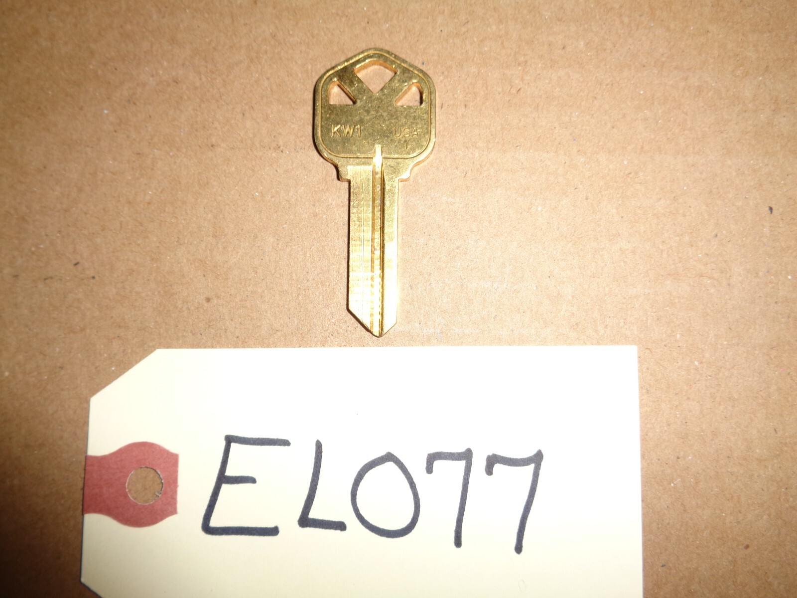 Kwikset KW1 Brass Key Blank Uncut Made in the USA - Quantity 2 - EL077 ...