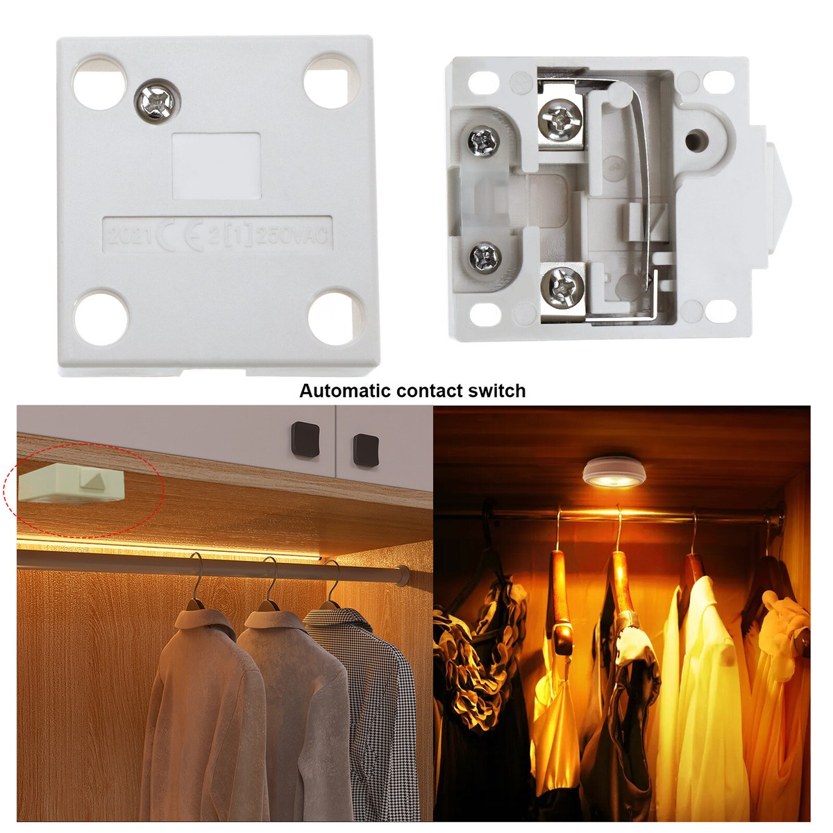 Cabinet Door Switches Surface Mounted Cabinet Door Contact Switch