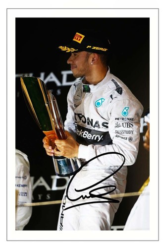 LEWIS HAMILTON Signed Autograph PHOTO 6x4 Gift Print FORMULA ONE F1 ...