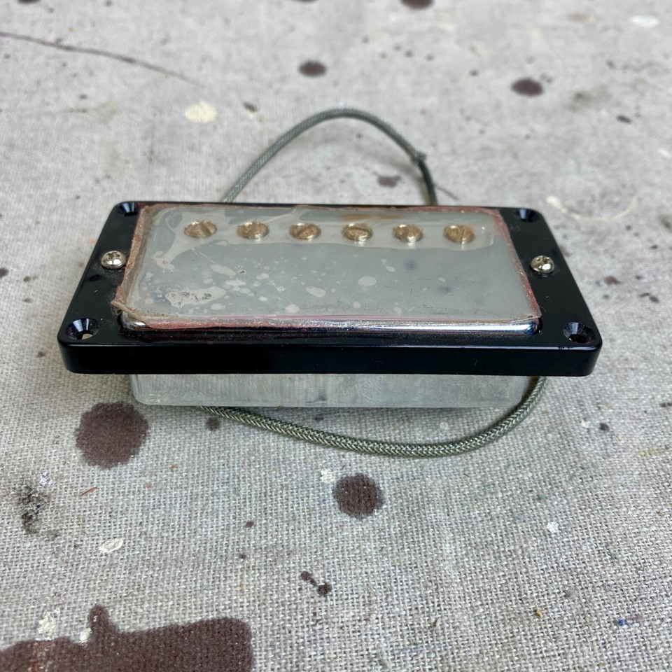 Vintage Gibson Tarback Humbucker Pickup 1980 w/ Pickup Ring NOS 7.50 k ...
