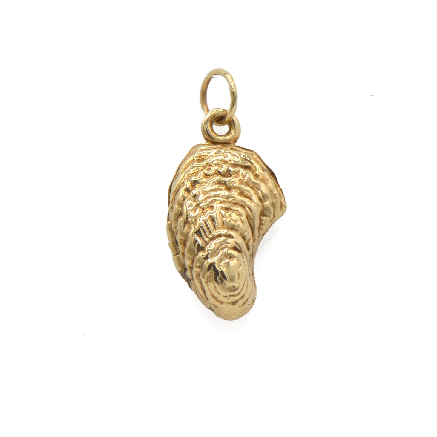14k Yellow Gold Oyster Locket - Gem