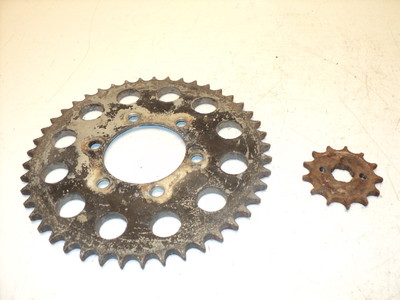 Honda SL70 SL 70 #4242 Front & Rear Sprockets | eBay