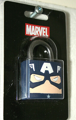 Marvel Comics Captain America Rubber Coated Key Gym School Locker Pad ...