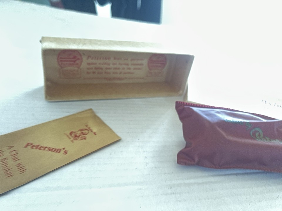 A Rare Vintage BRIARS By PETERSON’S Straight Pipe Original Box Thinking ...