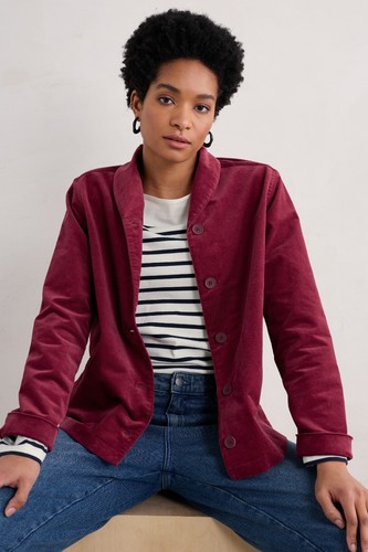 Seasalt Women's Regular Brightwork Cut Cord Jacket Dulse | eBay UK