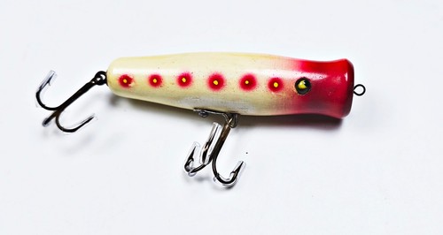 Unknown Cup-Faced Popper Lure With Glass Eyes | eBay
