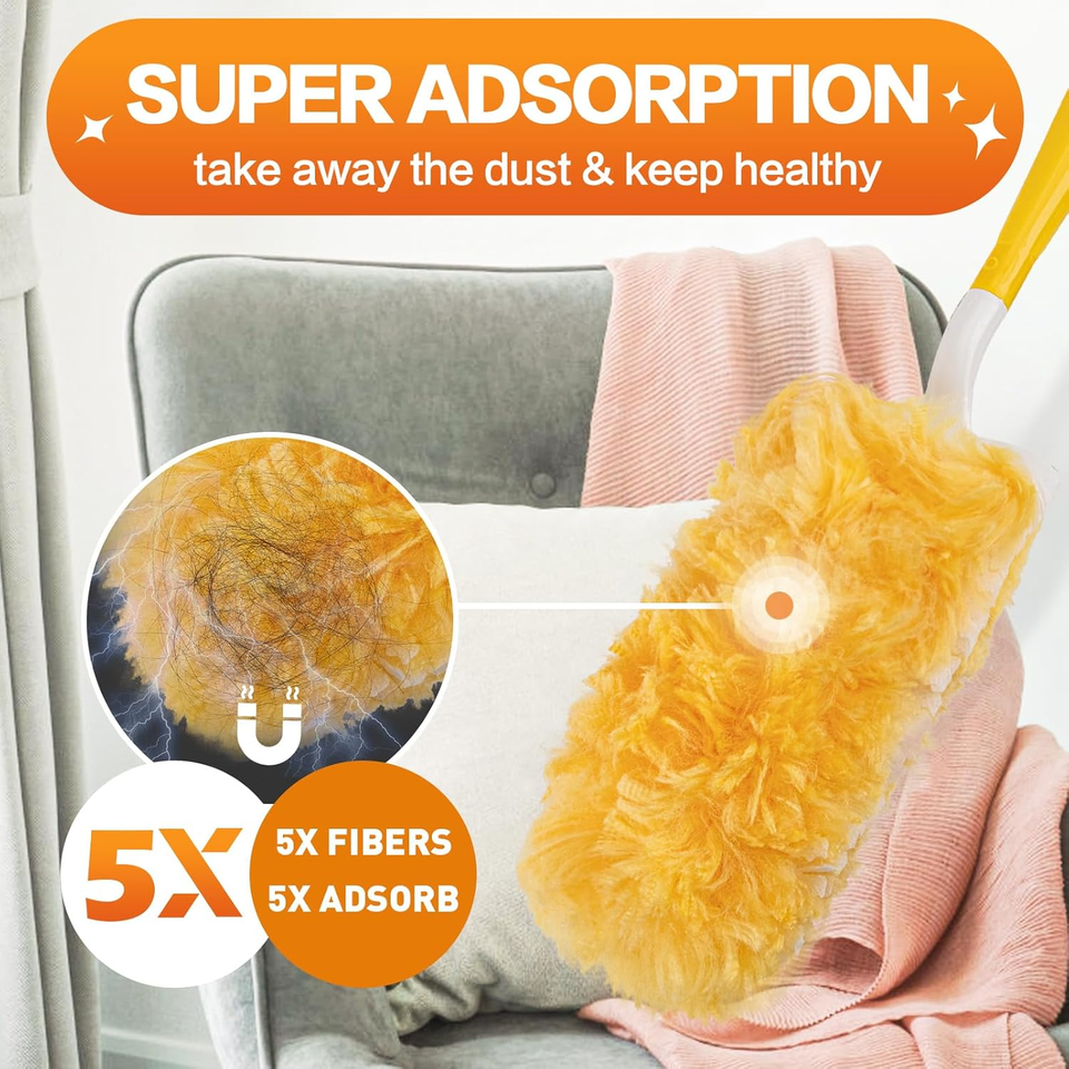 Heavy Duty Duster Refills, Unscented Disposable Dusters Kit for ...