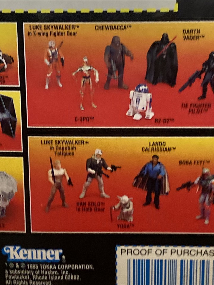 Star Wars POTF 2 TIE FIGHTER PILOT Action Figure Kenner 1995 Red Card ...