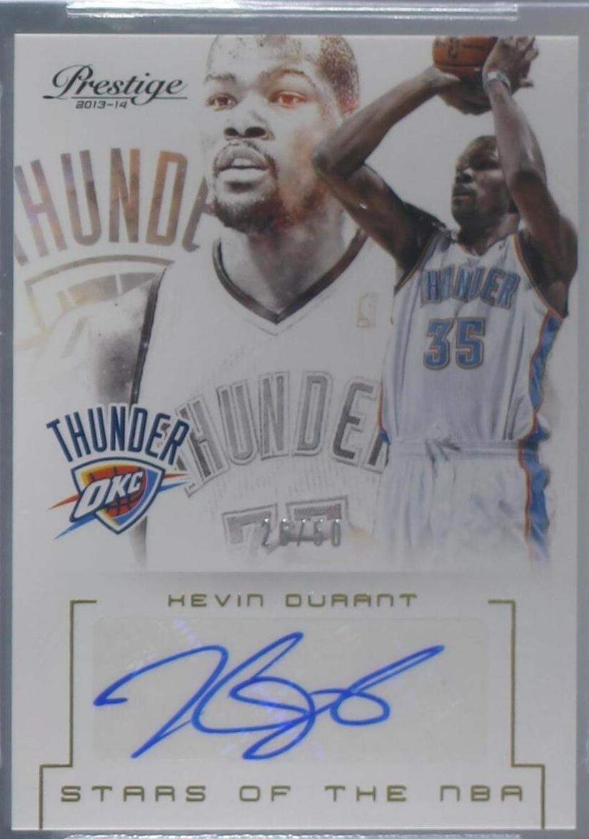 2013-14 Panini Prestige - Stars of the Nba Signatures Kevin Durant #24 ...