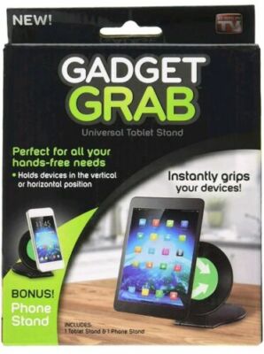 BRAND NEW Gadget Grab Mobile Device Stand Seen On TV Universal Tablet ...