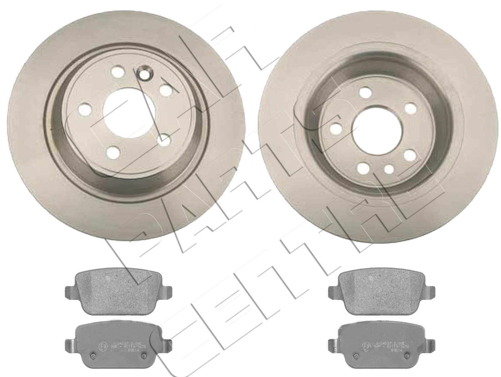 FOR FORD KUGA 2.0 2.5 TURBO REAR 302mm SOLID BRAKE DISCS & PAD PADS ...