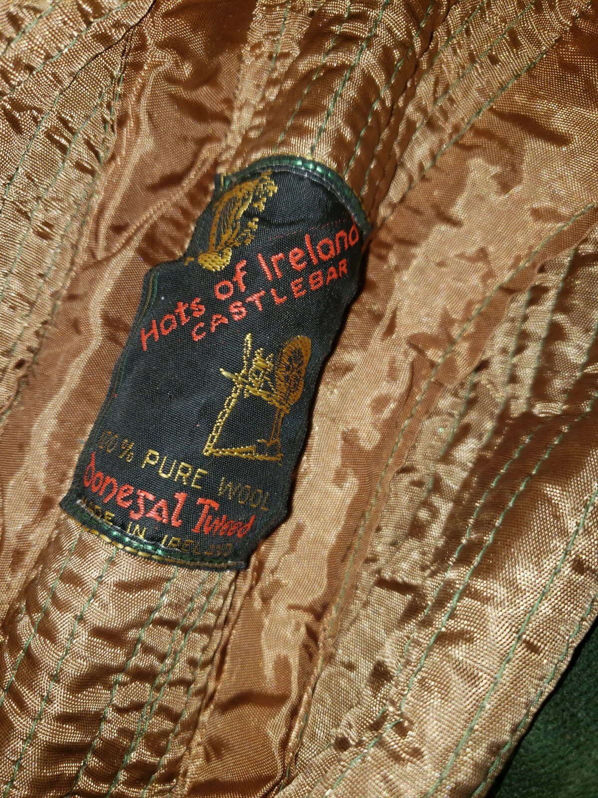 Hats of Ireland Castlebar 100% Pure Wool Donegal Tweed medium Walking ...