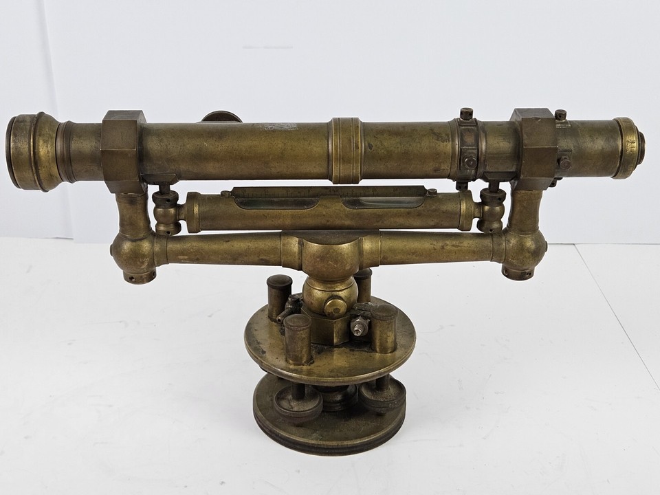 Antique W & L.E. Gurley NY Brass WYE 14" Precision Survey Level ...