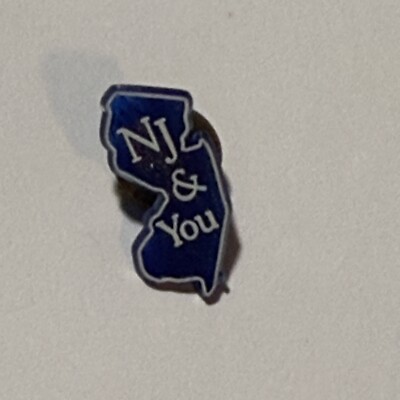 NJ & You Pin - New Jersey State Outline Lapel Pin Tie Tack Plastic | eBay