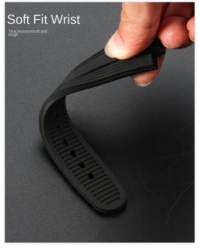Premium Soft Silicone Watch Strap Band Waterproof for Bvlgari 22*7mm ...